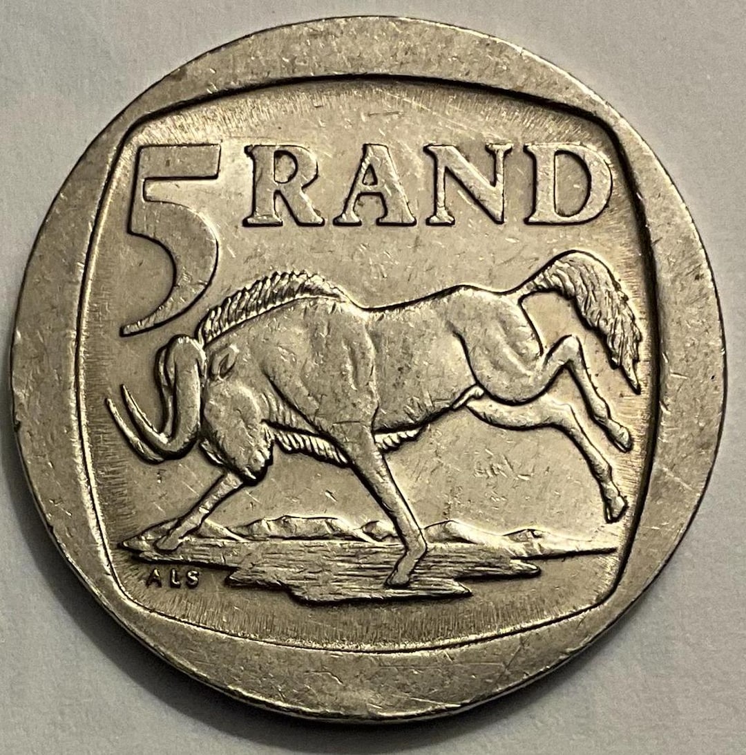 1995 South Africa 5 Rand Coin - Etsy