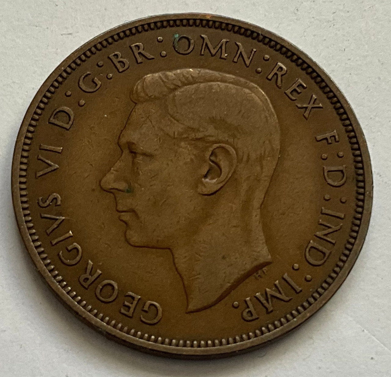 1938 King George VI One Penny Coin - Etsy