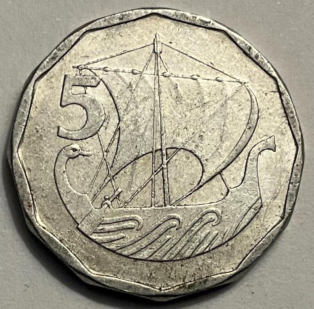 1981 Cyprus 5 Mils Coin - Etsy