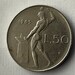 1956 or 1963 Italy 50 Lira Coin - Etsy