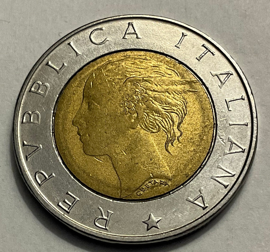 1995 Italy 500 Lire Coin - Etsy