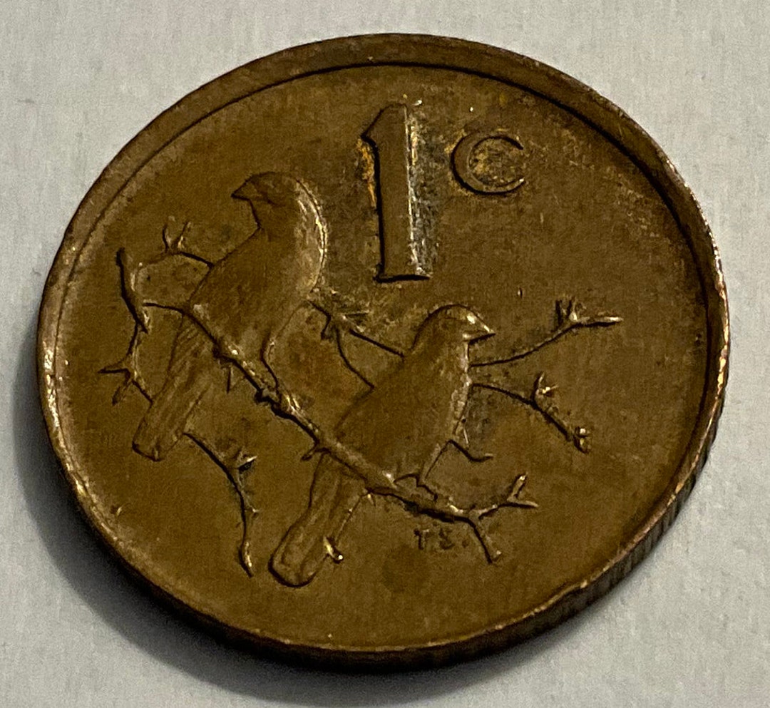 1976/1983 South Africa 1 Cent Coins - Etsy