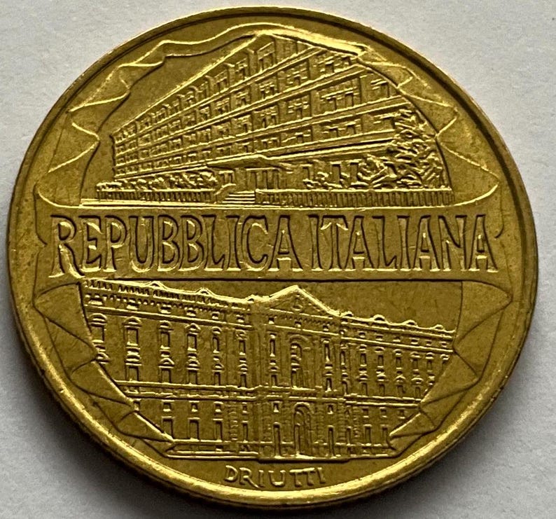 1996 Italy 200 Lire Coin Academy of "guardia Di Finanza" - Etsy