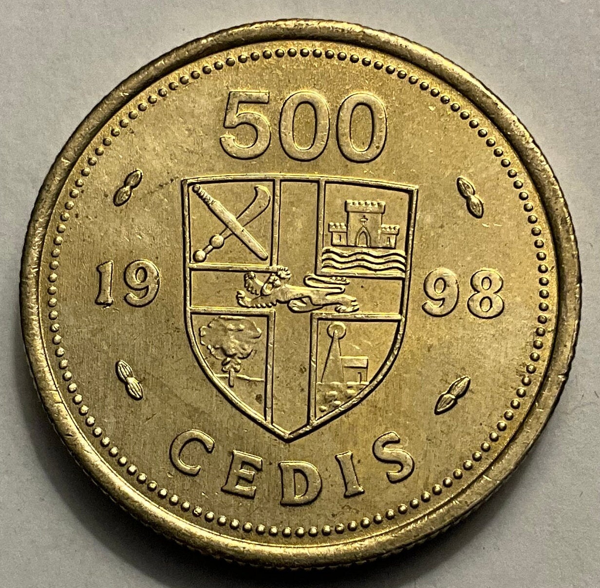 1998 Ghana 500 Cedis Coin - Etsy