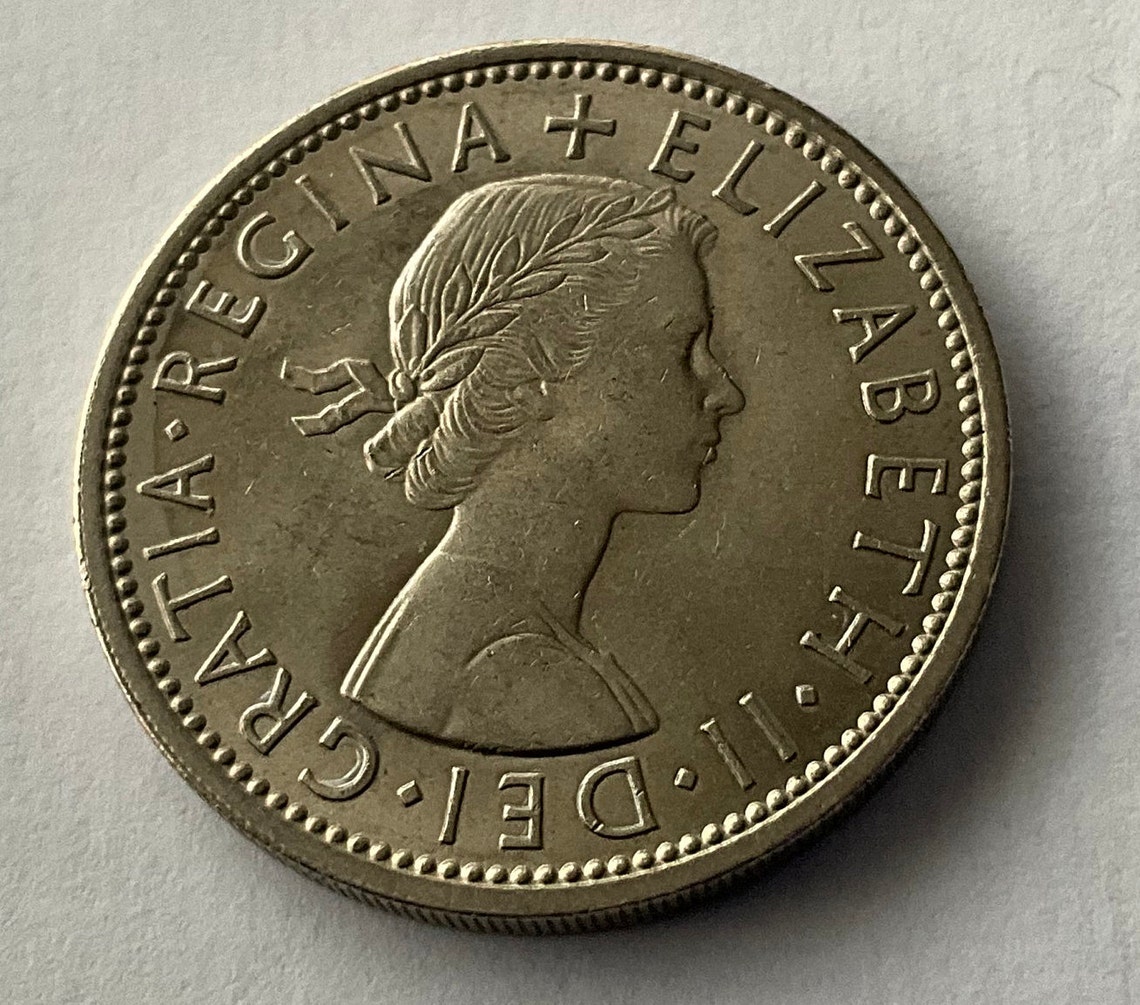 1967 Queen Elizabeth II Two Shilling Coin - Etsy