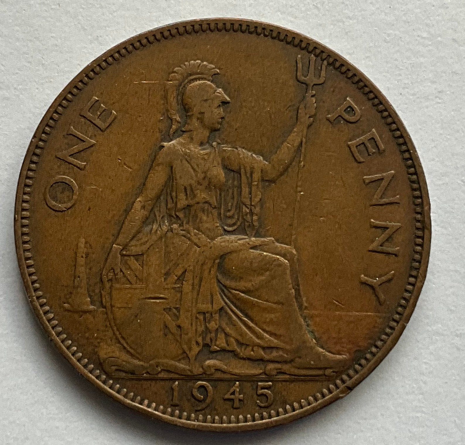 Two 1945 King George VI One Penny Coins - Etsy
