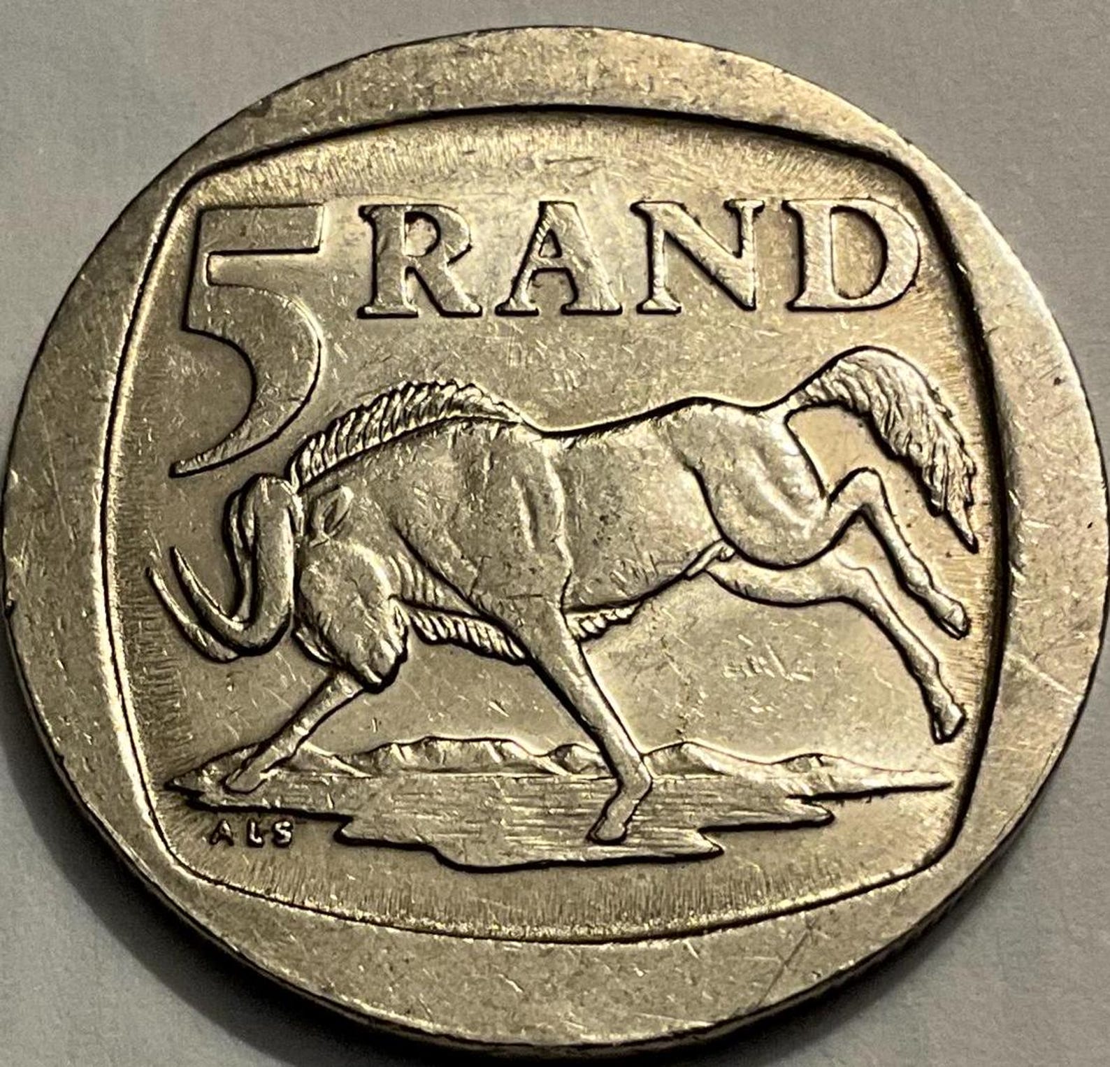 1995 South Africa 5 Rand Coin - Etsy