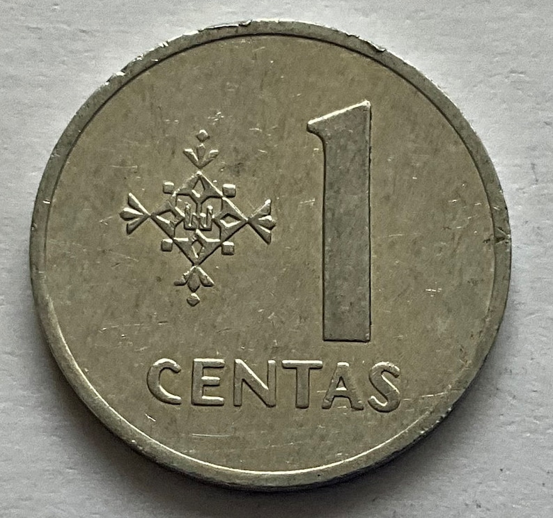 Two 1991 Lithuania 1 Centas Coins - Etsy