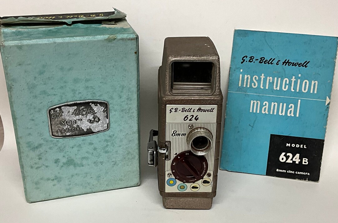 Vintage G B Bell & Howell Model 624 8mm Cine Camera - Etsy