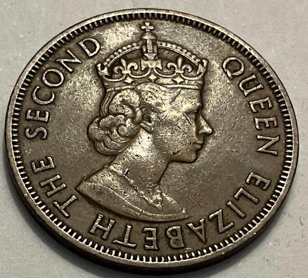 1955/1956 Cyprus 5 Mils Coins 1st Portrait - Etsy