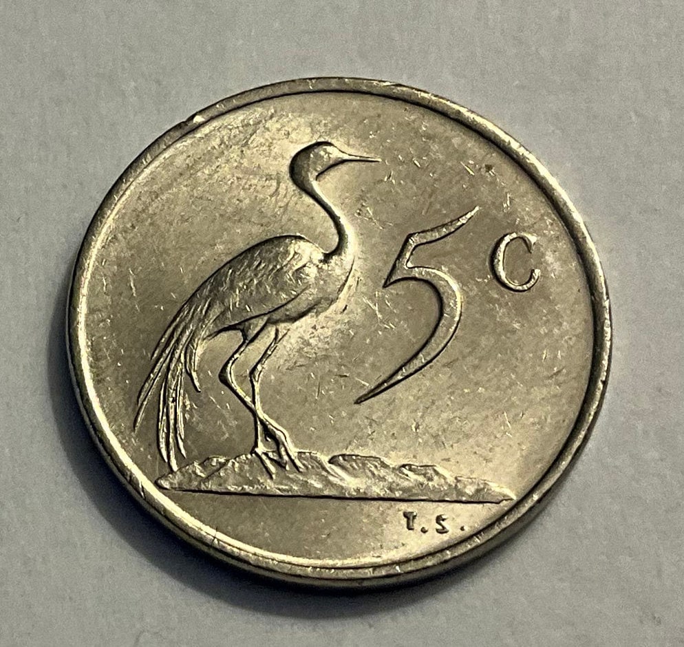 1981 South Africa 5 Cents Coin - Etsy
