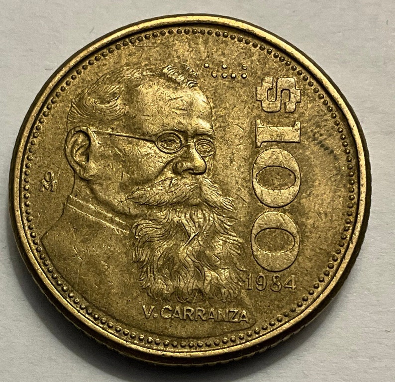 1984 Mexico 100 Pesos Coin - Etsy
