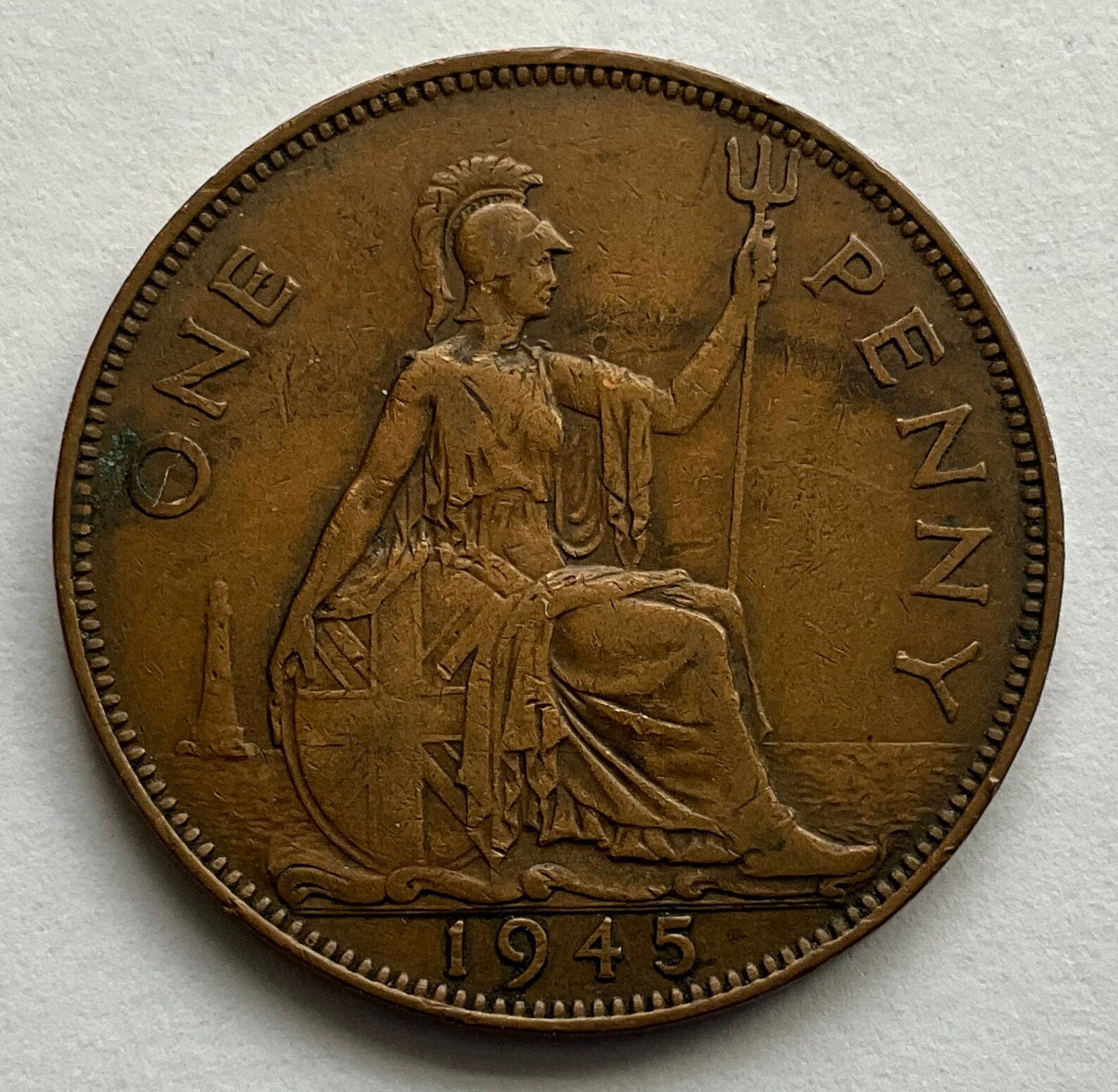 Two 1945 King George VI One Penny Coins - Etsy
