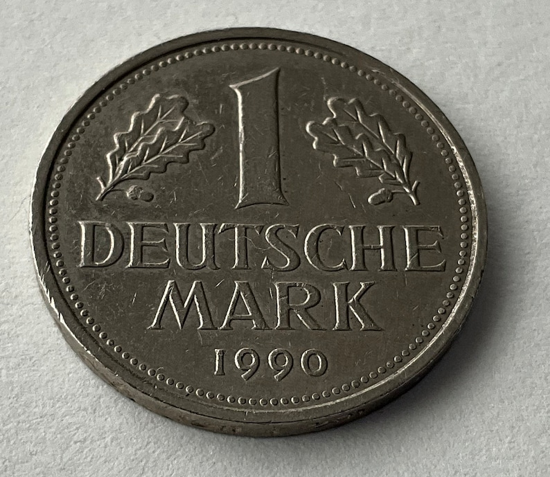 1990 1 Deutsche Mark German Coin - Etsy