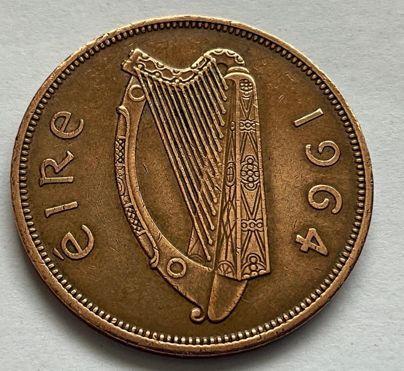 1963/1964 1 Penny Eire Coins - Etsy
