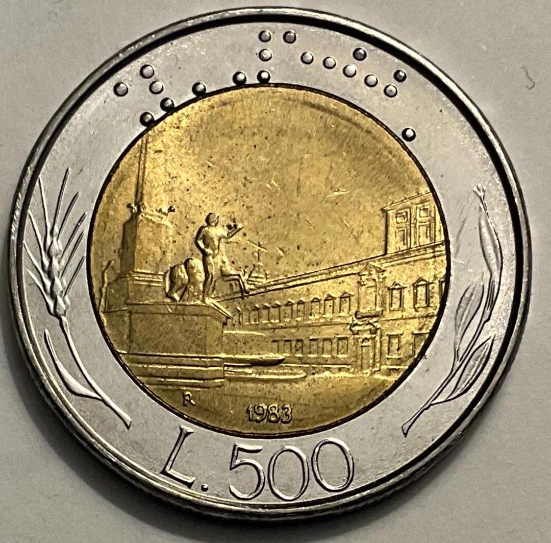 1983/1989 Italy 500 Lire Coins - Etsy