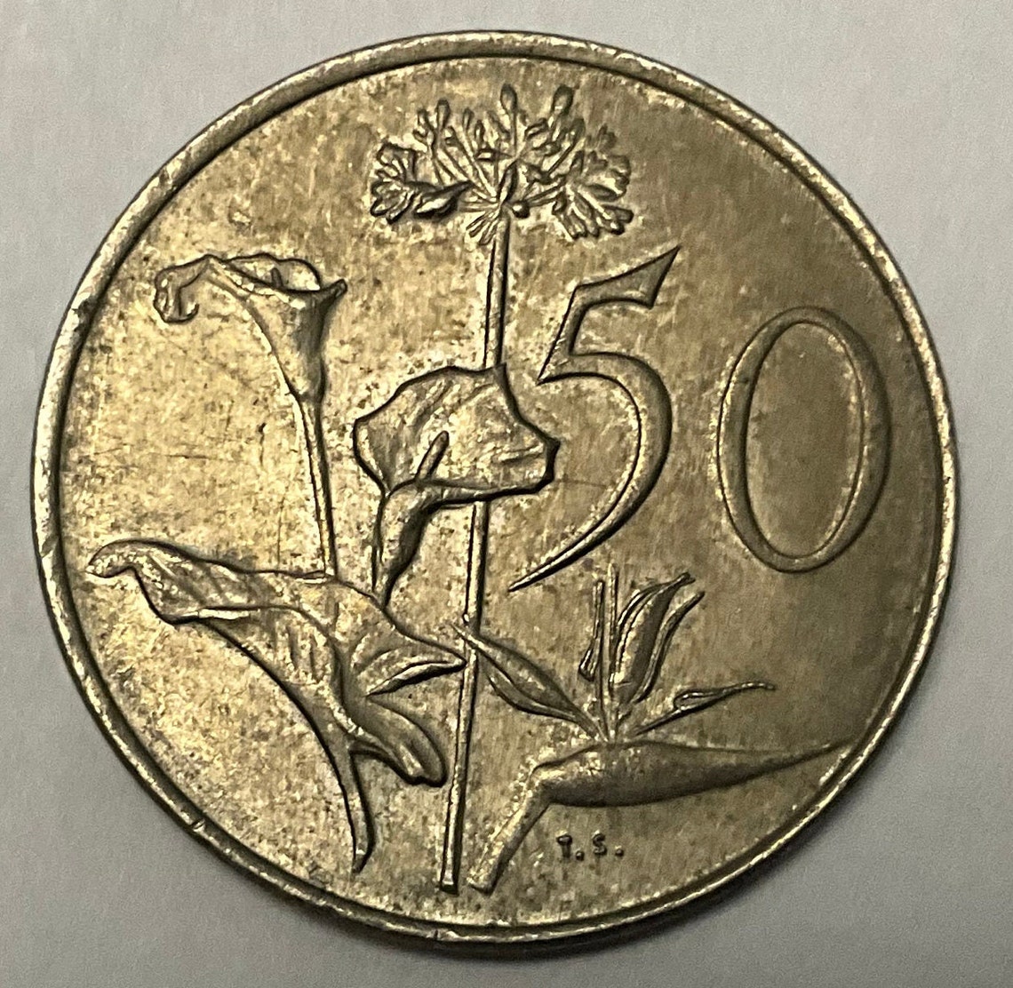 1981 South Africa 50 Cent Coin - Etsy