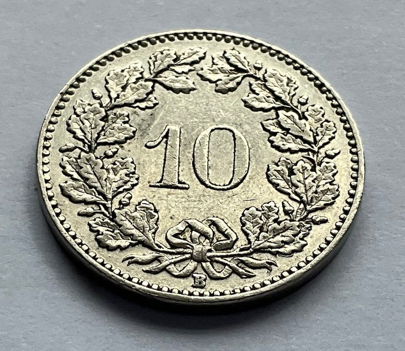 1939 Switzerland 10 Rappen Coin - Etsy