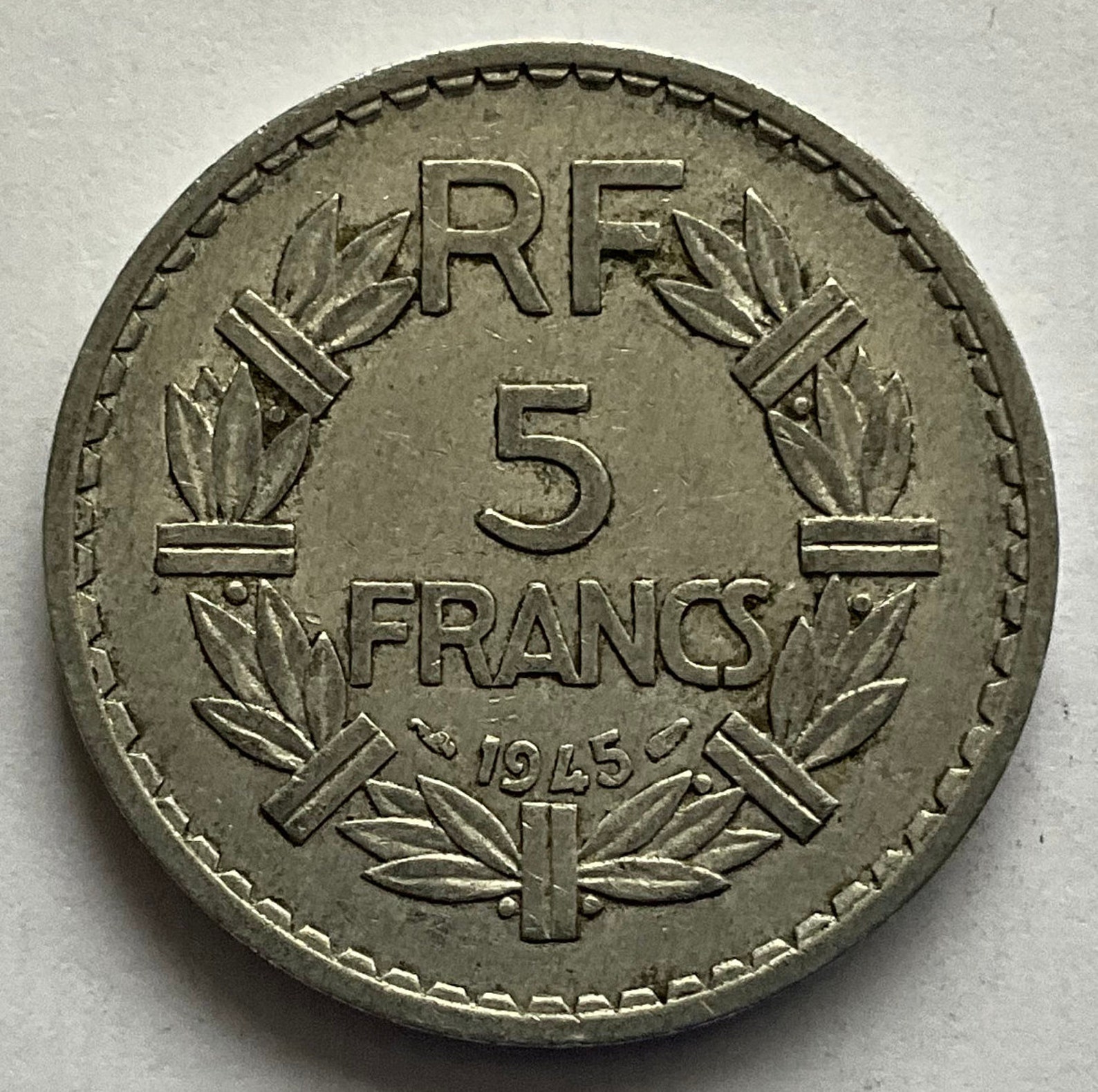 1945 B/1945 France 5 Franc Coins - Etsy