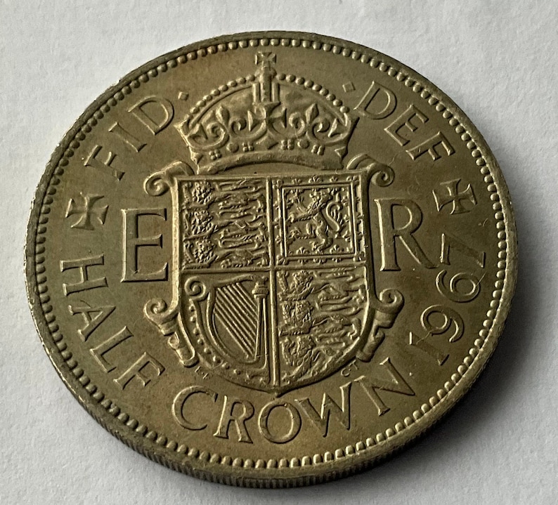 1967 Queen Elizabeth II Half Crown Coin - Etsy