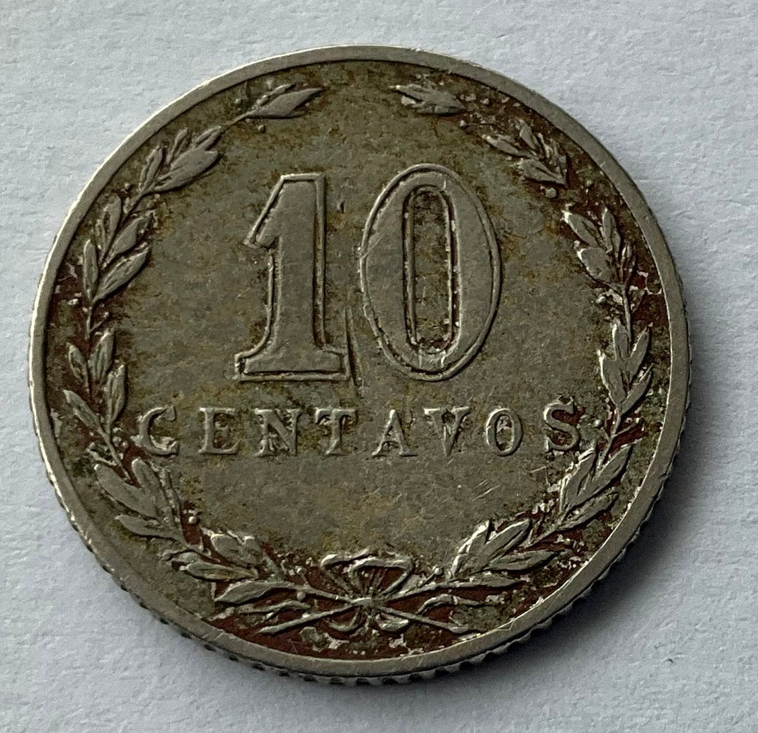 1899 Argentina 10 Centavos Coin - Etsy
