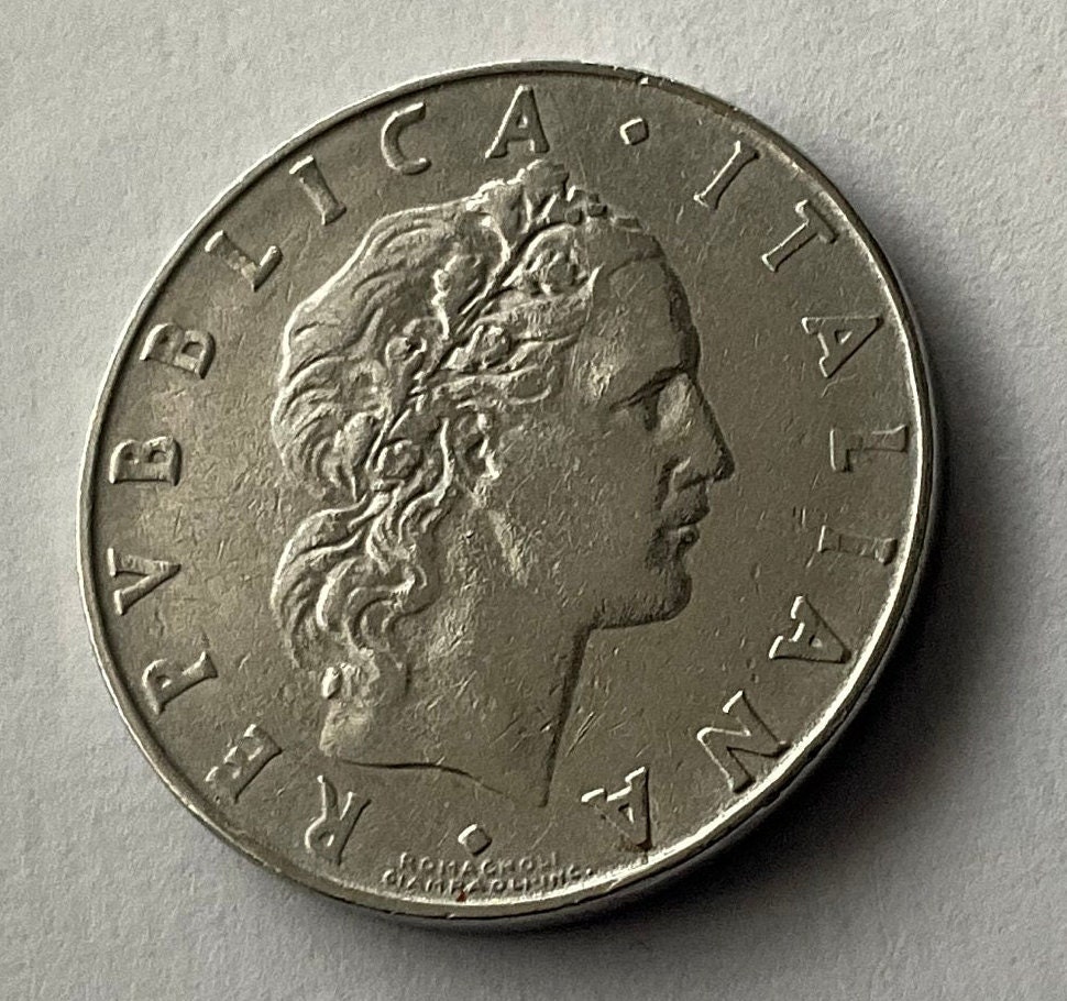 1956 or 1963 Italy 50 Lira Coin - Etsy