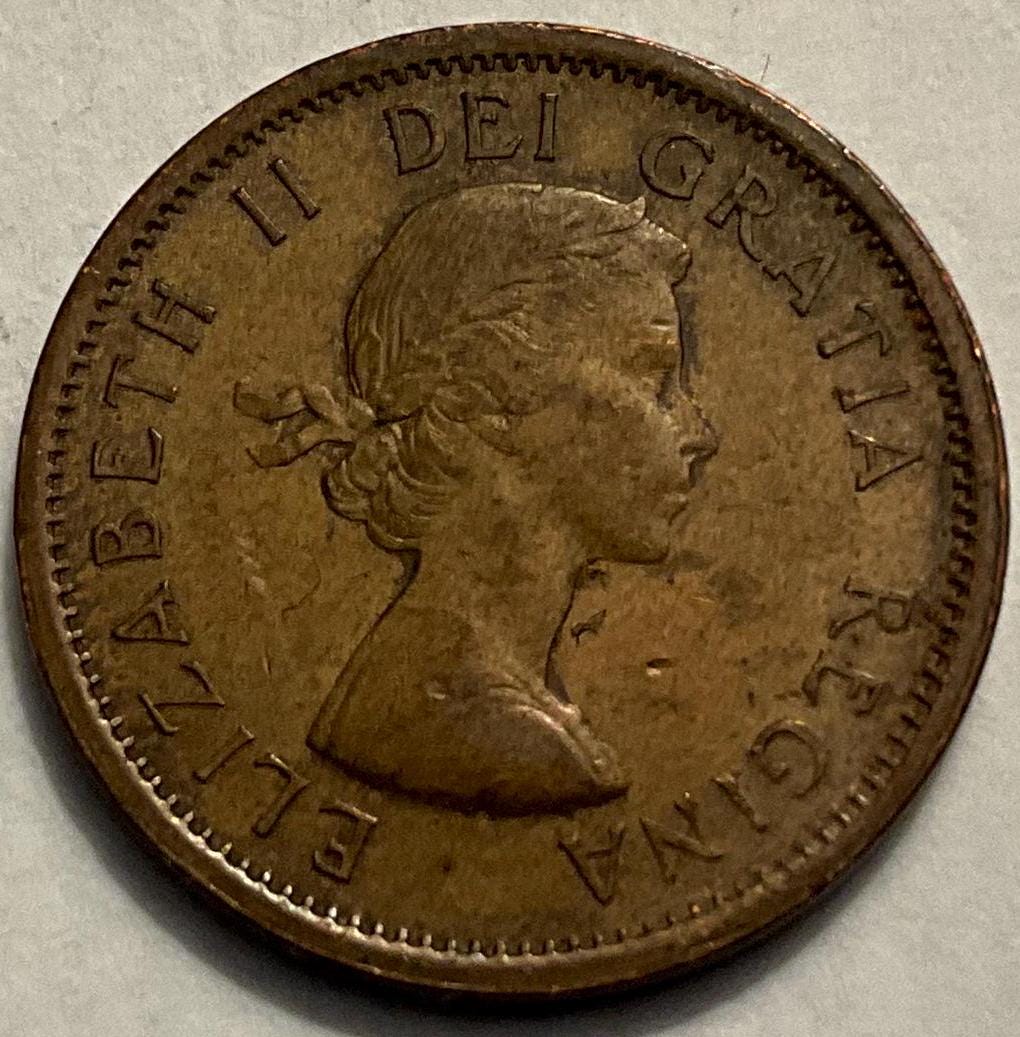 1964 Canada Queen Elizabeth II 1 Cent Coin - Etsy
