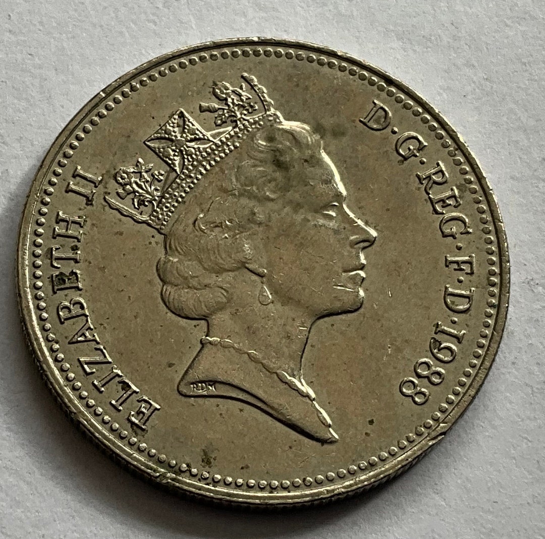 1988 Queen Elizabeth II Five Pence Coin - Etsy