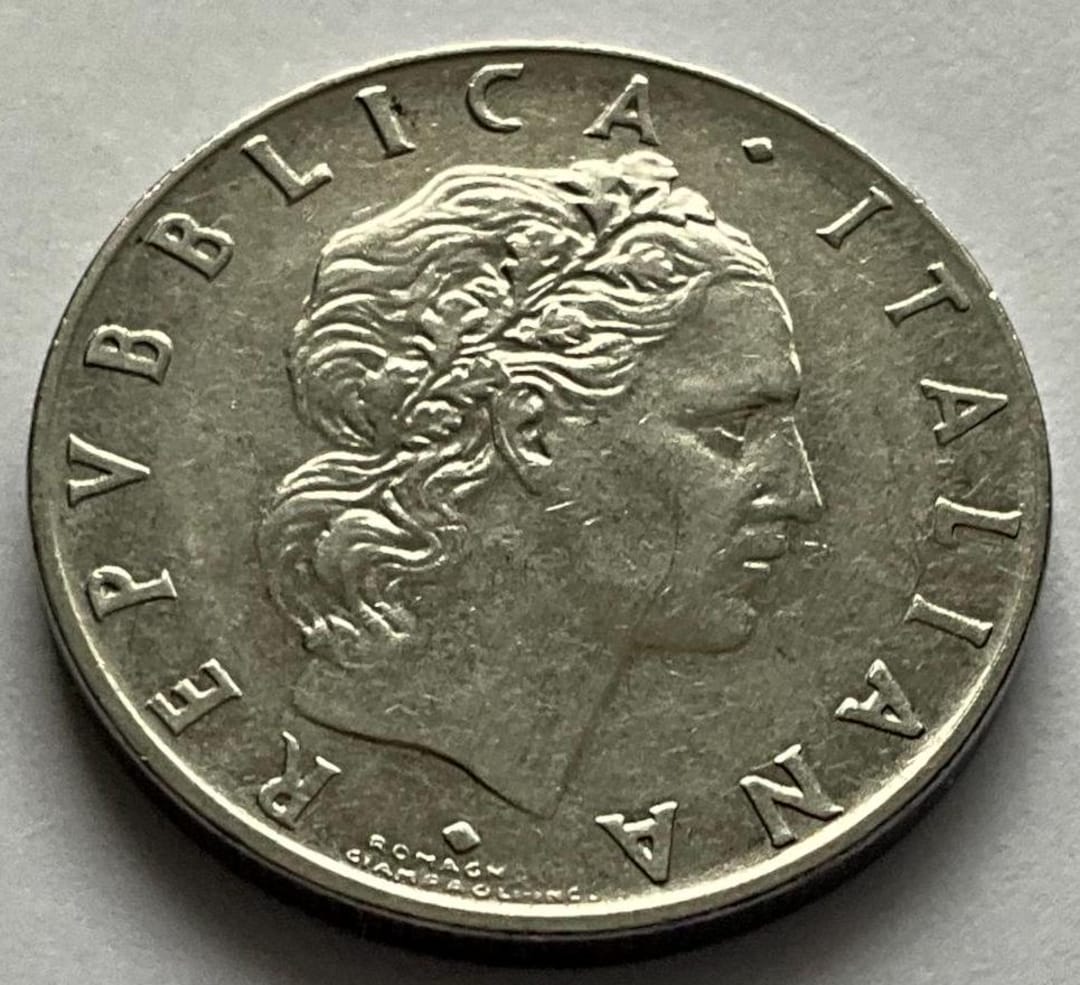 1964 Italy 50 Lire Coin - Etsy