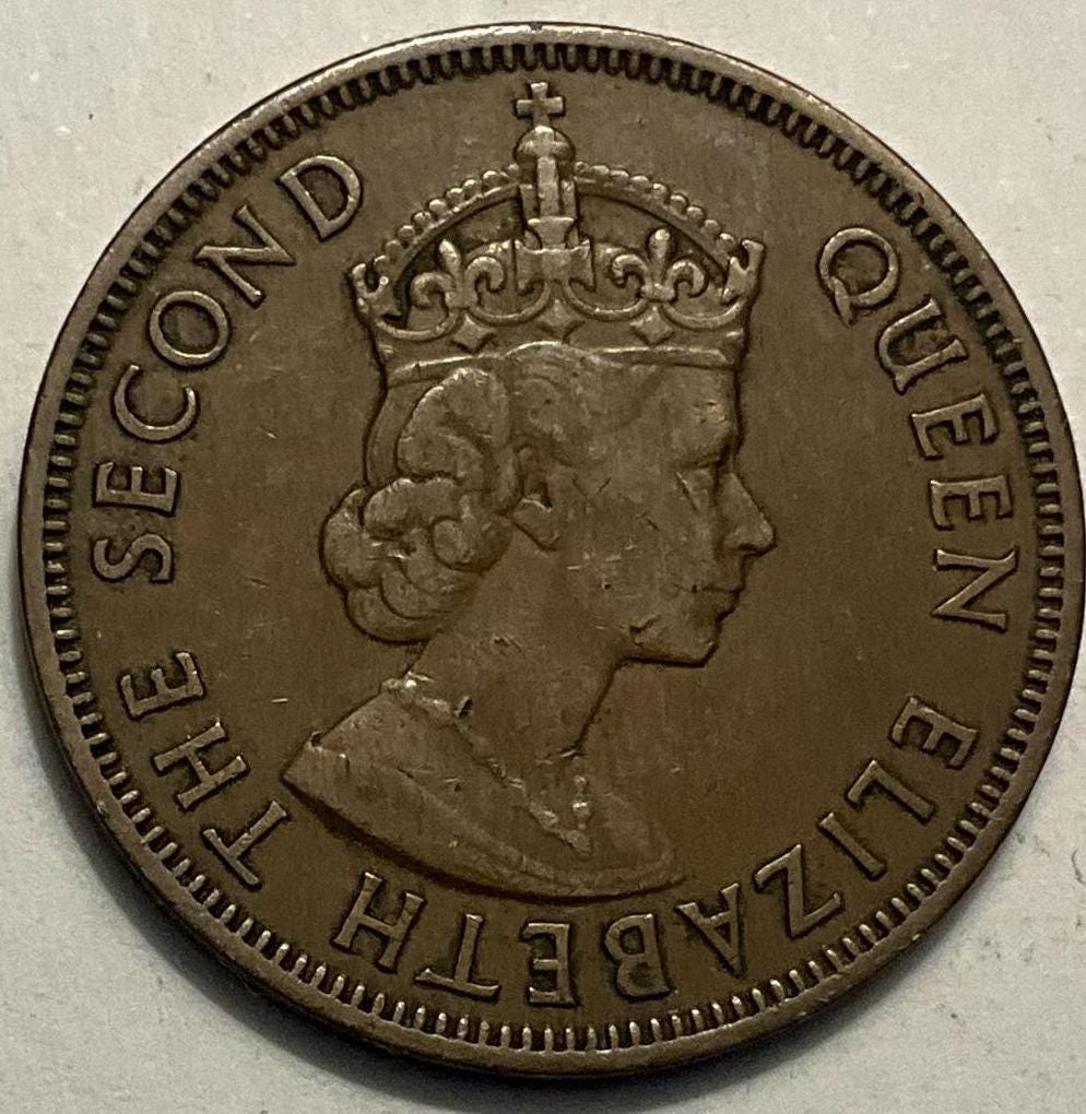 1955/1956 Cyprus 5 Mils Coins 1st Portrait - Etsy