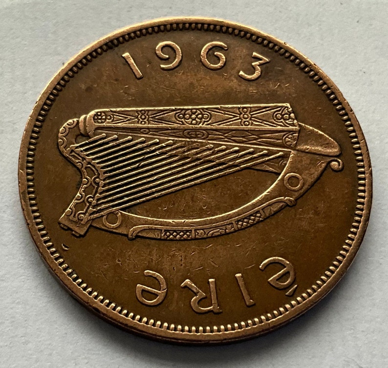 1963/1964 1 Penny Eire Coins - Etsy UK