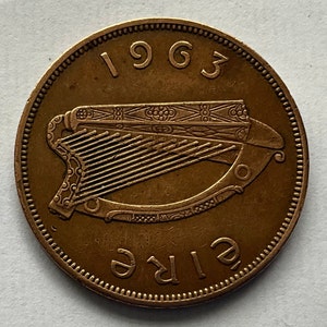 1963/1964 1 Penny Eire Coins - Etsy
