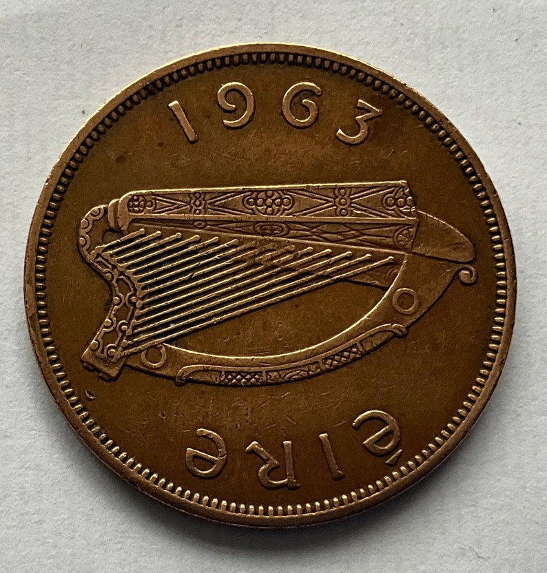 1963/1964 1 Penny Eire Coins - Etsy