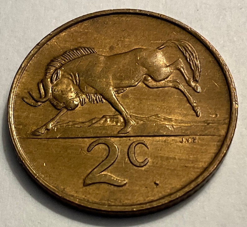1983/1989 South Africa 2 Cent Coins - Etsy