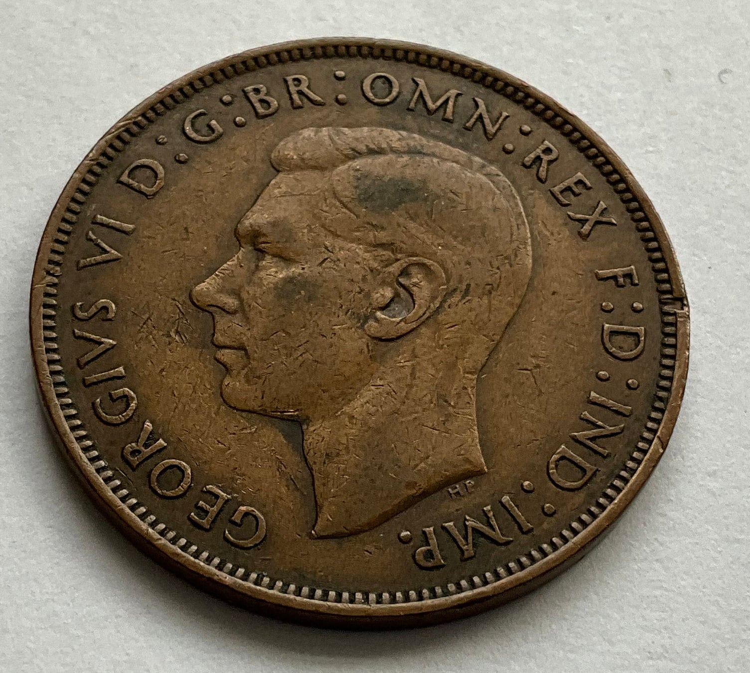 Two 1945 King George VI One Penny Coins - Etsy