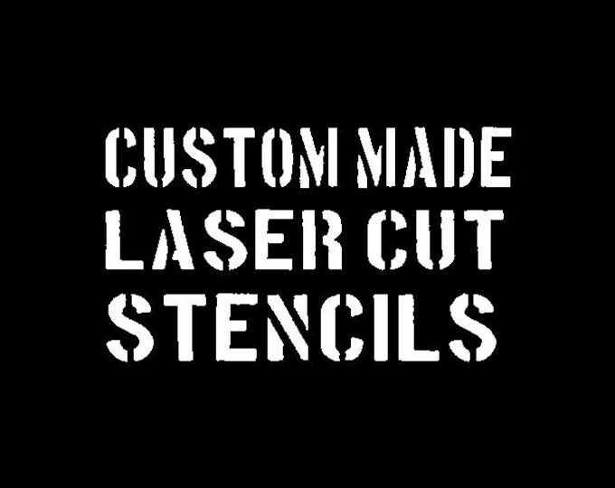 Custom-made Laser-cut Stencil - Etsy