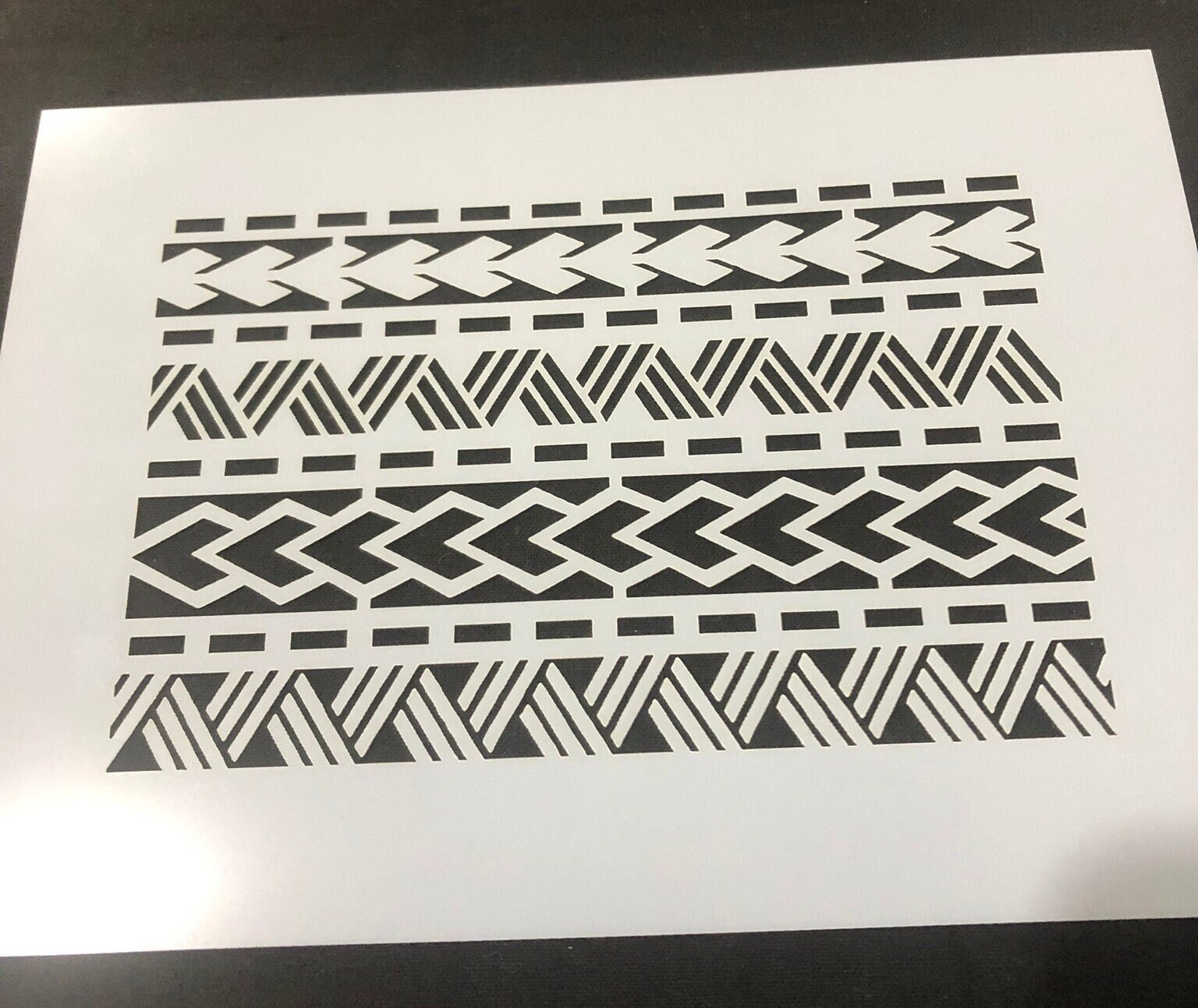 Laser Cut Stencil, Pacific Island, Fiji Kesakesa 16 - Etsy