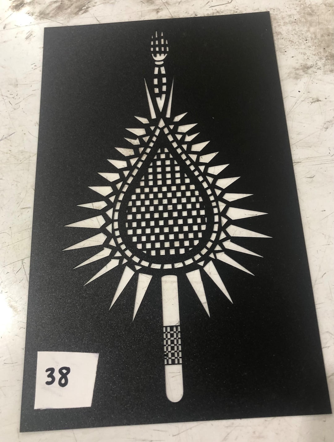 Laser Cut Stencil Pacific Island Fiji Kesakesa - Etsy Finland