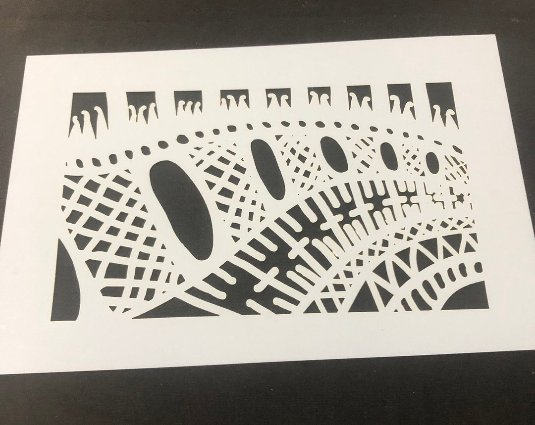 Laser Cut Stencil, Pacific Island, Fiji Kesakesa 35 - Etsy