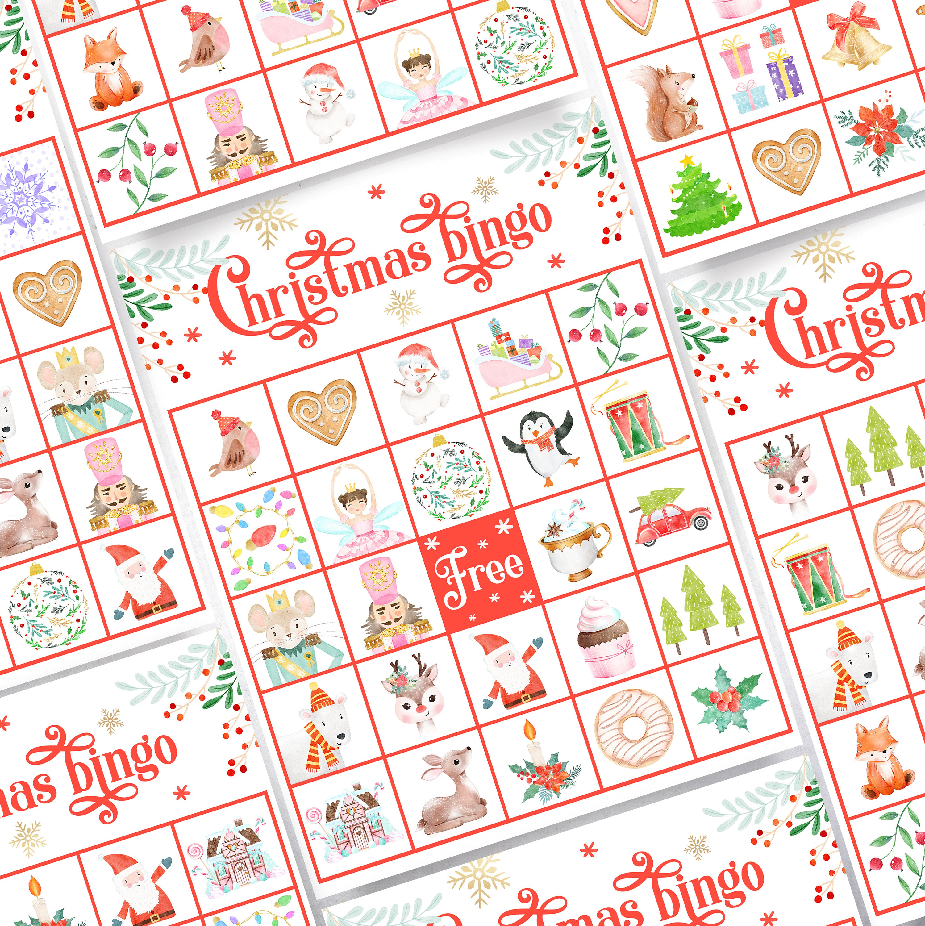 Printable Christmas Bingo Game DIY. Fun Christmas Bingo Cards. - Etsy ...
