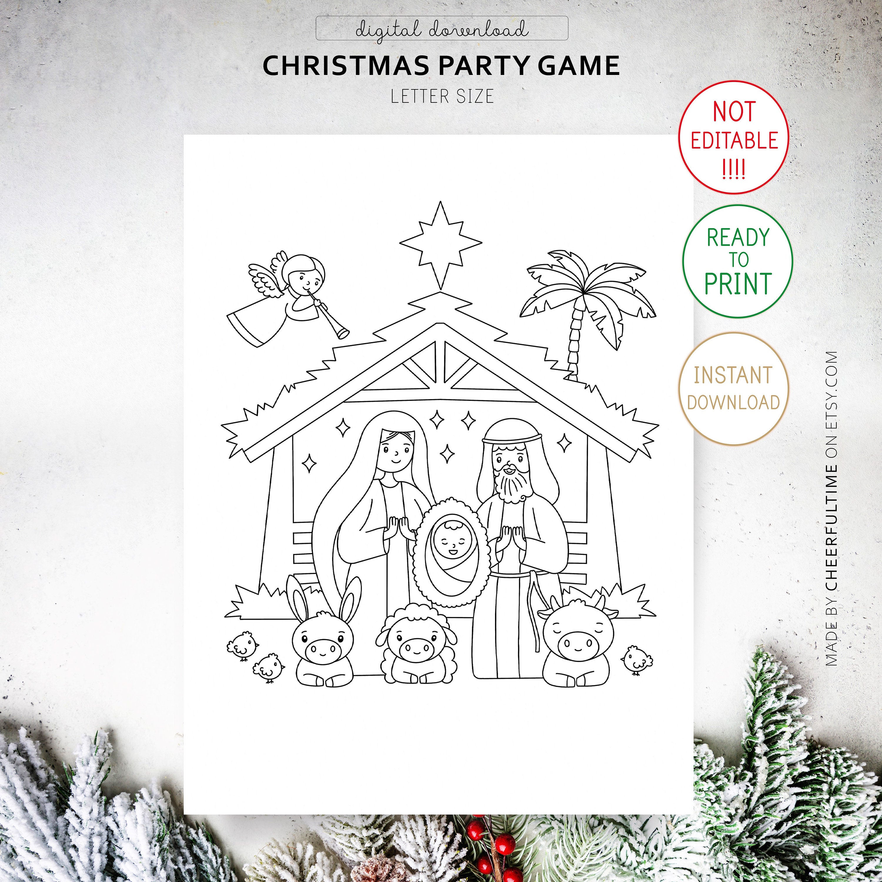 Printable Christmas Dice Game. Family Xmas Activity. Holiday Dice Fun ...