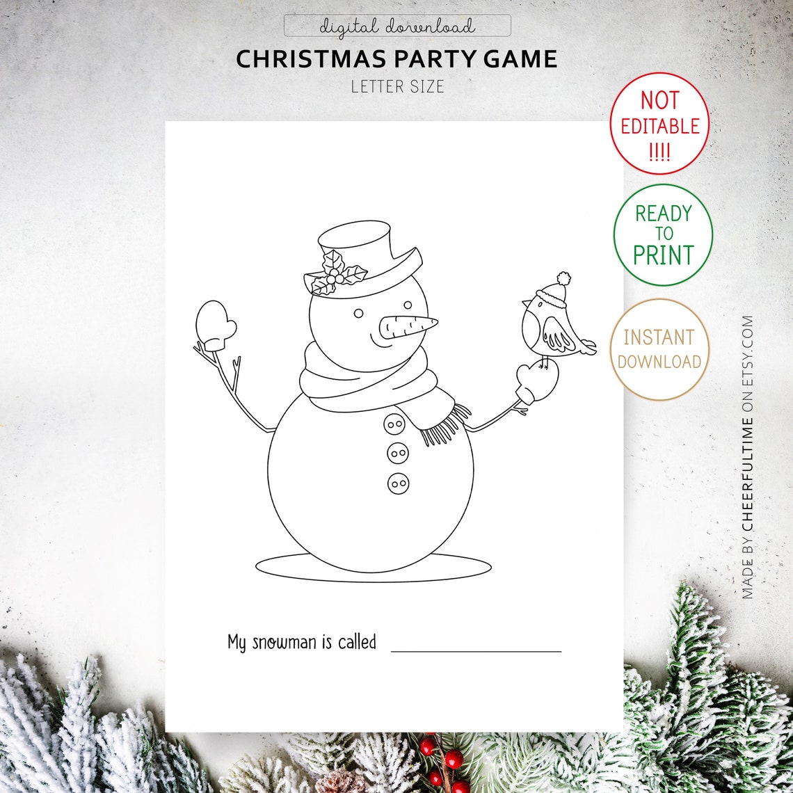 Christmas Roll A Snowman Dice Game Printable. Christmas Dice Game ...
