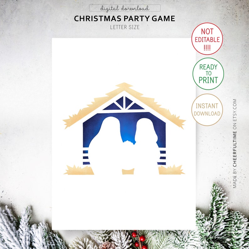 Printable Christmas Dice Game. Family Xmas Activity. Holiday Dice Fun ...