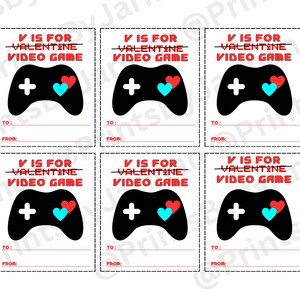 Gamer Valentines Day Cards, Gamer Valentines, Video Game Valentines ...