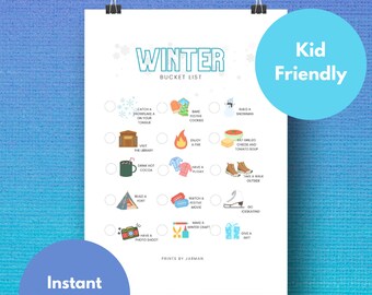 Winter Bucket List Printable Bucket List Ideas Bucket List Family ...