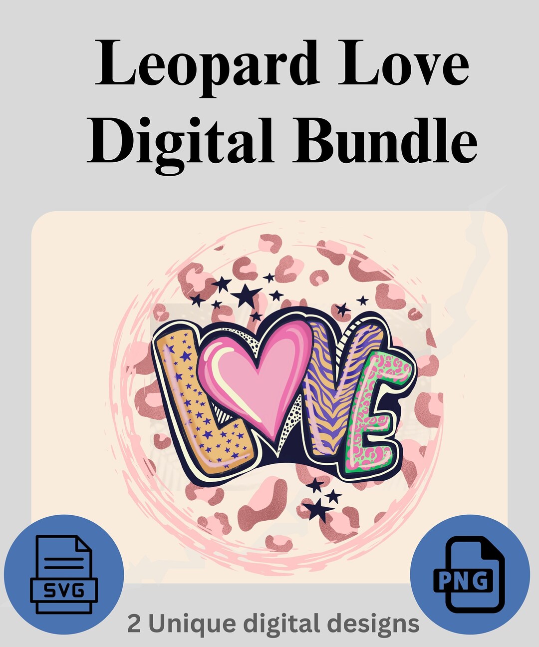 Pink Leopard Print Heart SVG File, Valentines Day Svg Files, Love Svg ...