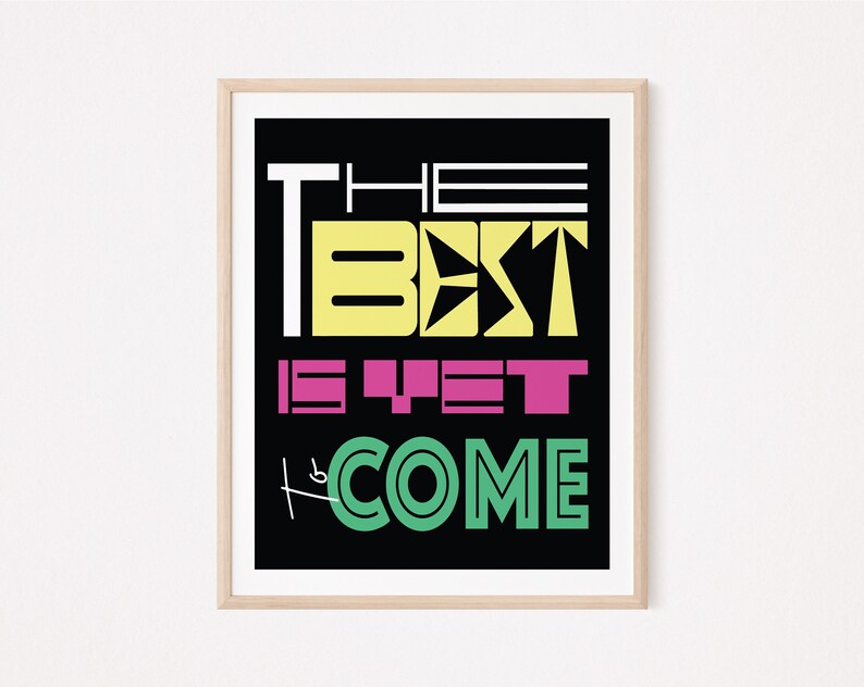 Printable Lettering Poster Typography Pop Art Wall Art - Etsy