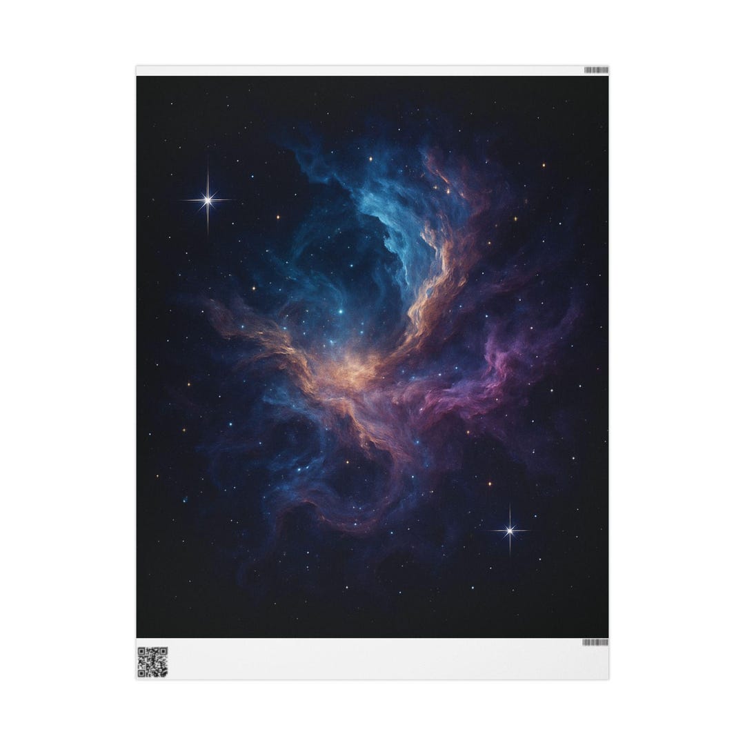 Cosmic Nebula Wrapping Paper | Space Galaxy Stars Gift Wrap - Etsy