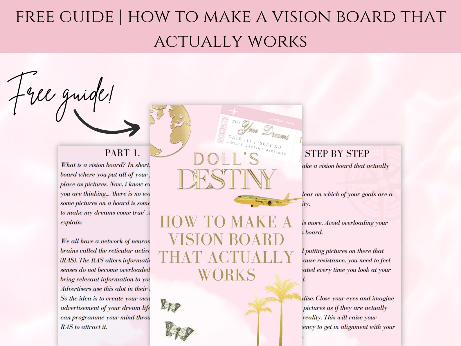 Digital Vision Board Template Kit // Vision Board, Manifestation, Goal ...