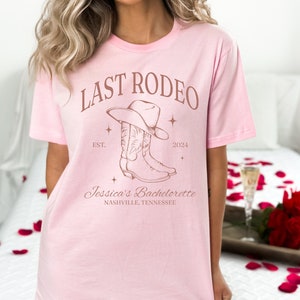 Last Rodeo Bachelorette Shirt, Personalized Location Western Bridal ...